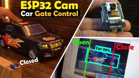 esp32 cam python opencv yolov3 and arduino based car parking barrier gate control