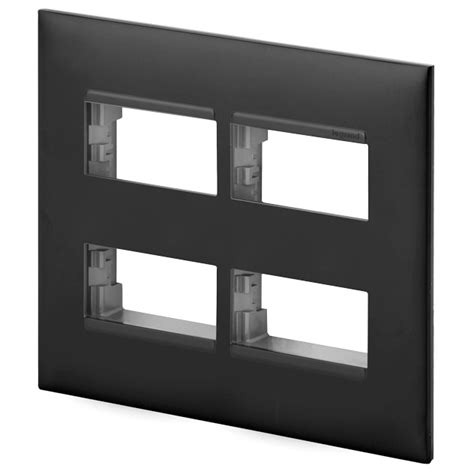 Placa M Dulos Separados Suporte X Preto Pial Plus Ppmp