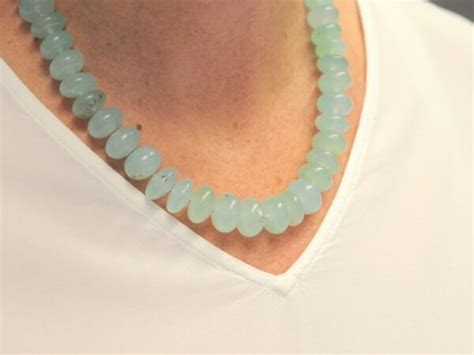 Chrysopras Kette mit Magnetverschluss aus 750 Gelbgold im höllwerk Shop
