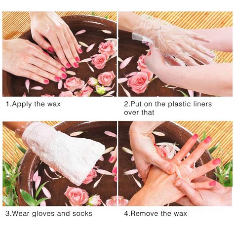 SelfTek 200Pcs Paraffin Wax Bath Liners Disposable Plastic Hand And