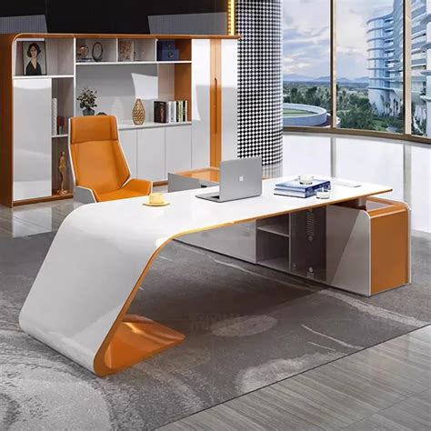 Em P L Shaped Mesa De Escrit Rio Moderna Recep O Computador Executivo
