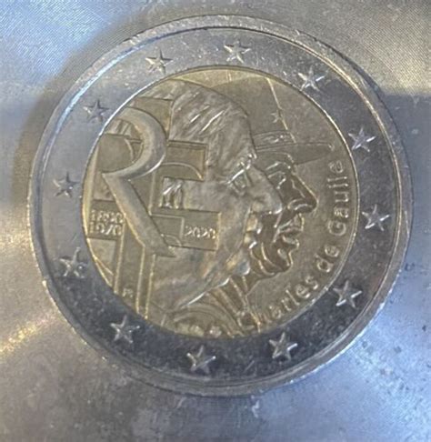 Piece Euros Rare Charles De Gaulle Comm Morative Ebay