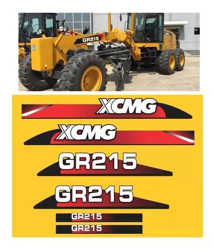 Kit Adesivo Compatível Motoniveladora Xcmg Gr215 Frete grátis