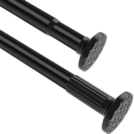 MEISENBERG Rostfreie Gardinenstange ohne Bohren 210 260cm Ø32mm Weiß