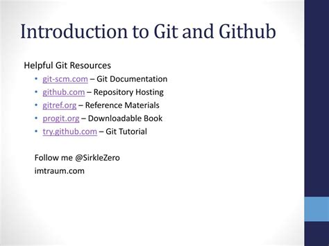 PPT Introduction To Git And Github PowerPoint Presentation Free