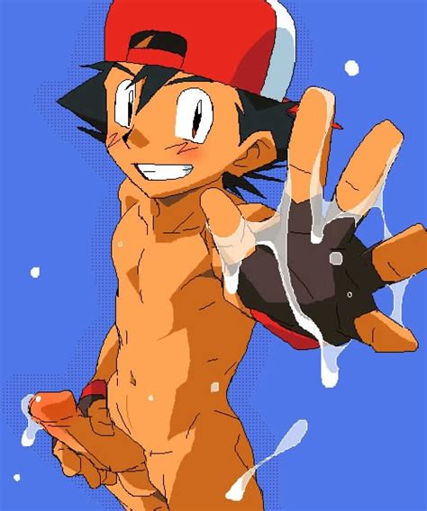 Ash Ketchum pelado em fotos Pokémon Gay Foto de Penis