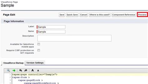 How To Preview The Visualforce Page In Salesforce Infallibletechie