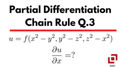 how to apply the chain rule in partial differentiation solved example 3 youtube