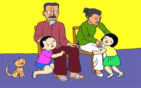 Tổng hợp 7 tranh vẽ ông bà và cháu hay nhất SESOMR