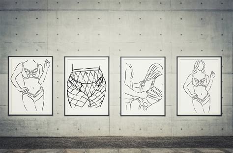 Erotic Art Couples Art Bondage Artwork Line Drawing Rope Etsy