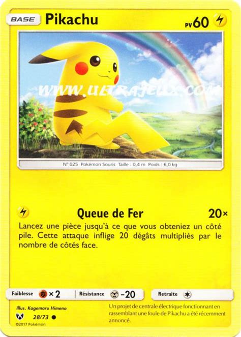 Pikachu 28 78 Carte Pokémon Cartes à l Unité Français UltraJeux