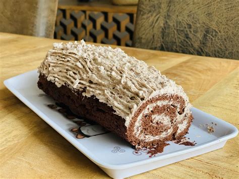 Ma buche de Noël légère et hyper facile chocolat mascarpone Cécile M