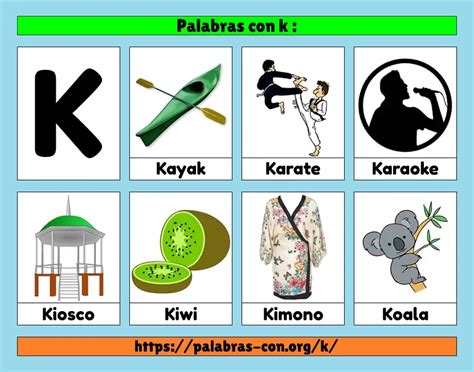 Las Palabras más Comunes en Español con la Letra K Descubre su