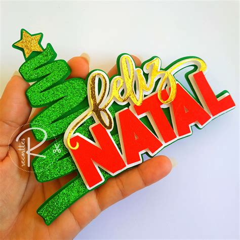 Arquivo De Corte Topo De Bolo Feliz Natal 1 Recorttes