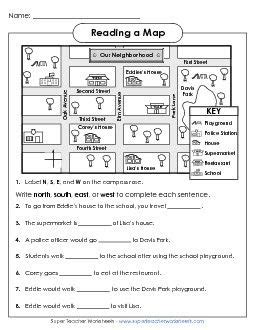 Map Worksheets Grade Dorothy Jame S Reading Worksheets