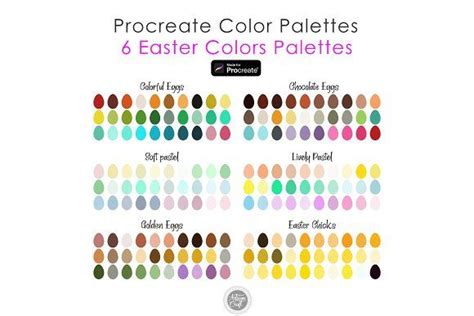 Easter Procreate Color Palettes Easter Colors Color Color Palette