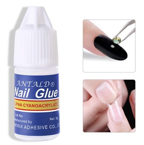 Pegamento nail glue con gotero Distri Nails Insumos para uñas