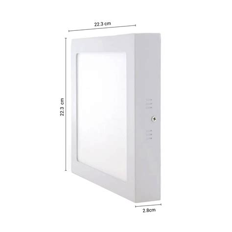 Panel LED Cuadrado de Adosar 18W Luz Cálida Serlux
