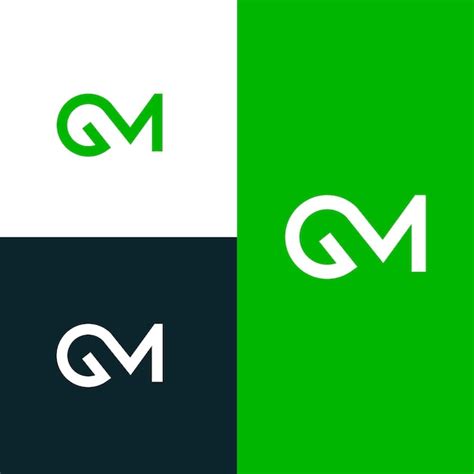 Premium Vector GM MG Letter Logo