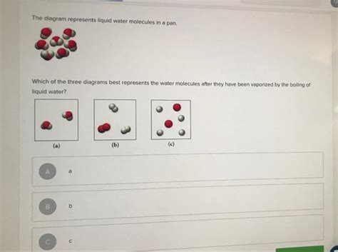 Solved The Diagram Represents Liquid Water Molecules In A Chegg