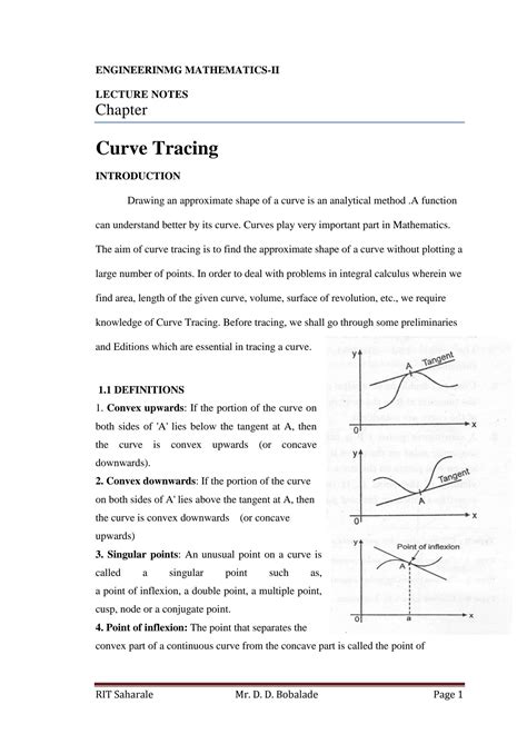 solution curve tracing rectification rectification of curve curve tracing in engineering
