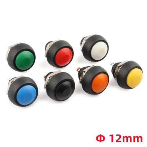 Mini interrupteur à bouton poussoir rond étanche depuis la Cristal