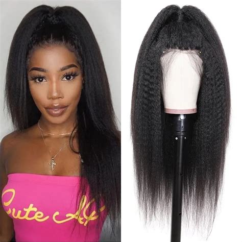 Lace Frontal Wig Kinky Straight Hair Recool Hair