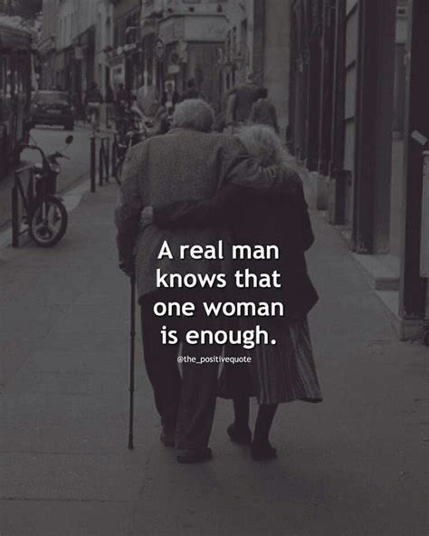 An Older Couple Walking Down The Street With A Quote On It That Reads