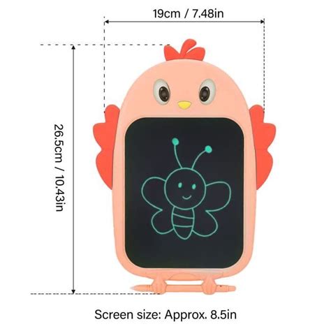 Tablette d écriture LCD 8 5 pouces Ardoise Magique Coloré Tablette