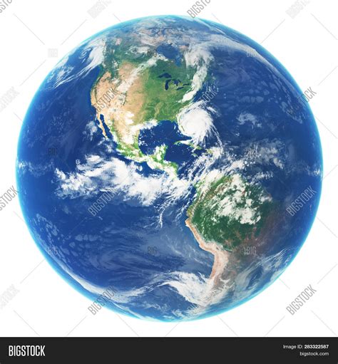 Earth Globe Isolated Image Photo Free Trial Bigstock