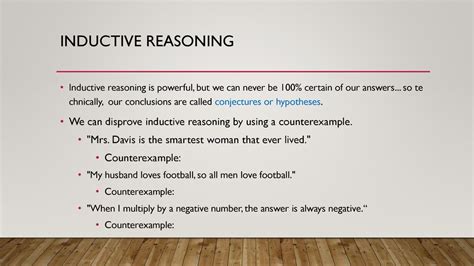 inductive and deductive reasoning ppt download