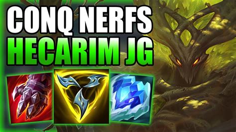HOW TO PLAY HECARIM JUNGLE POST CONQUEROR NERFS Best Build Runes S