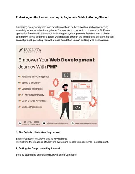 PPT Embarking On The Laravel Journey A Beginner S Guide To Getting