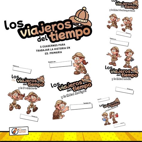 Profes Papel Tijera HISTORIA LOS VIAJEROS DEL TIEMPO 5 CUADERNOS