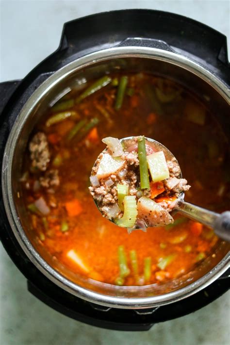 Instant Pot Paleo Hamburger Soup Whole What Great Grandma Ate