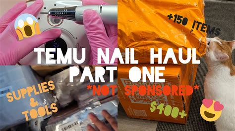 Temu Nail Haul Part Supplies Tools Not Sponsored Youtube