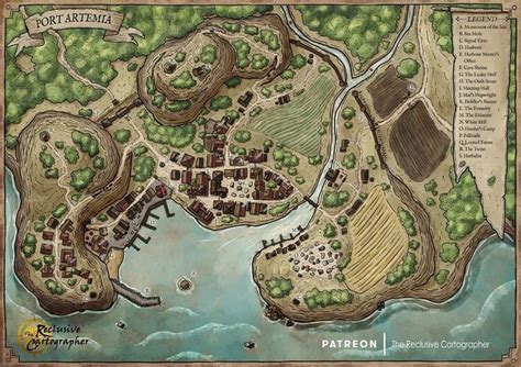 The Reclusive Cartographer Here Is My Latest Town Map Thanks For