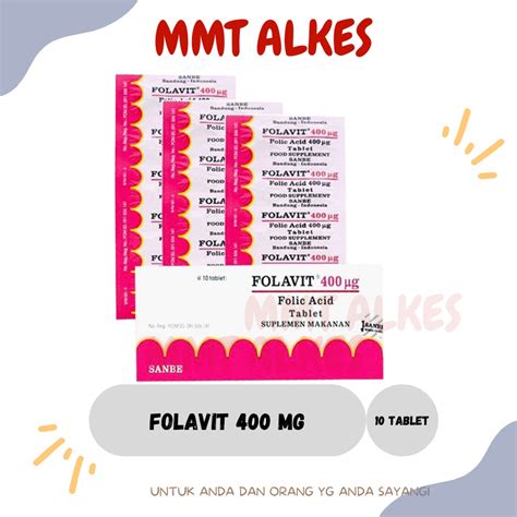 Jual Folavit 400 Mg PER STRIP Shopee Indonesia