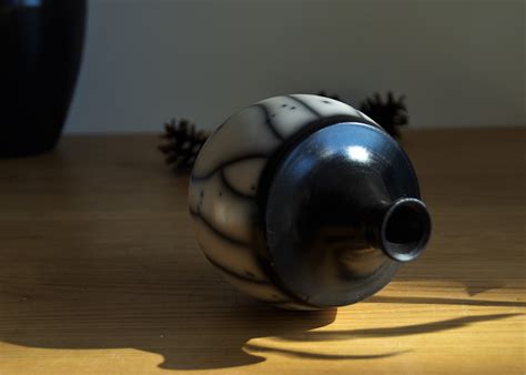 Naked Raku Ikebana Vase Raku Pottery Bottle Handmade Home Etsy