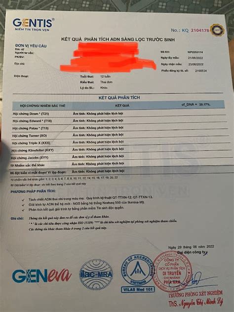 Tìm hiểu về hình ảnh kết quả xét nghiệm nipt và những thông tin bạn cần