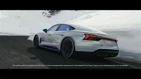 Teaser Audi RS E Tron GT Sport Quattro Ice Race Concept