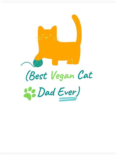 Pegatina El mejor papá gato vegano de todos los tiempos de Naked