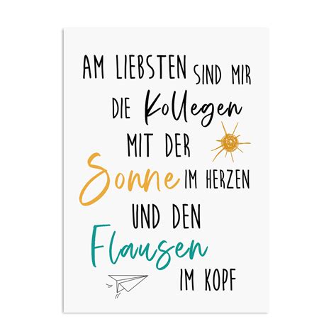 Postkarte Kollegen Abschied Kollegen Geschenk Postkarte Sprüche