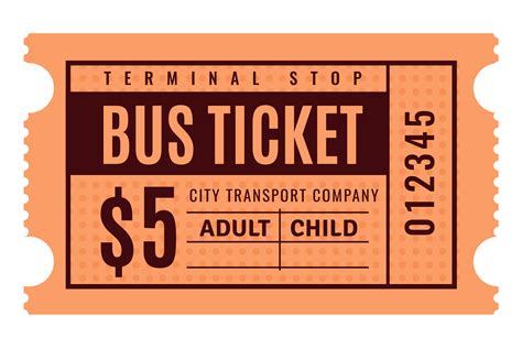 Bus Ticket Template