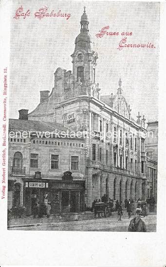 Czernowitz Cafe Habsburg um 1900 Wiener Werkstätte Postkarten