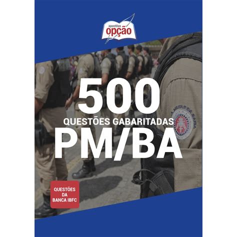 Apostila Caderno de Testes IBFC PM BA Questões Gabaritadas Submarino