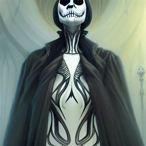 Symmetry Beautifull Portrait Of Jack Skellington Stable Diffusion