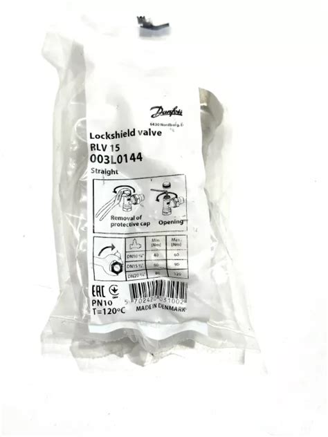 DANFOSS RLV 15 ZAWÓR ODCINAJĄCY PROSTY 003L0144 Głowice