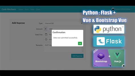 part 2 python flask vue js migrating node red ui builder to flask youtube