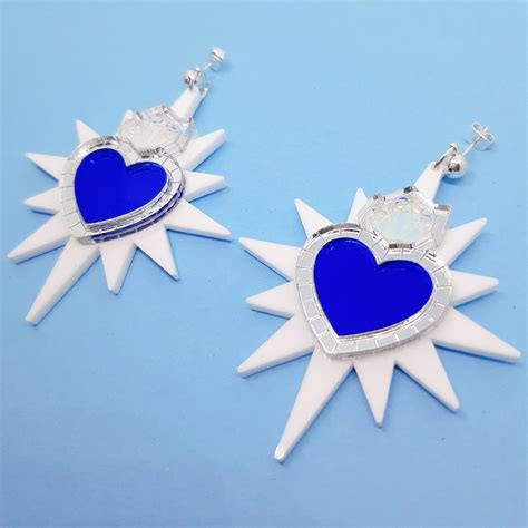 Boucles d oreilles Coeur Givré Jule et Lily